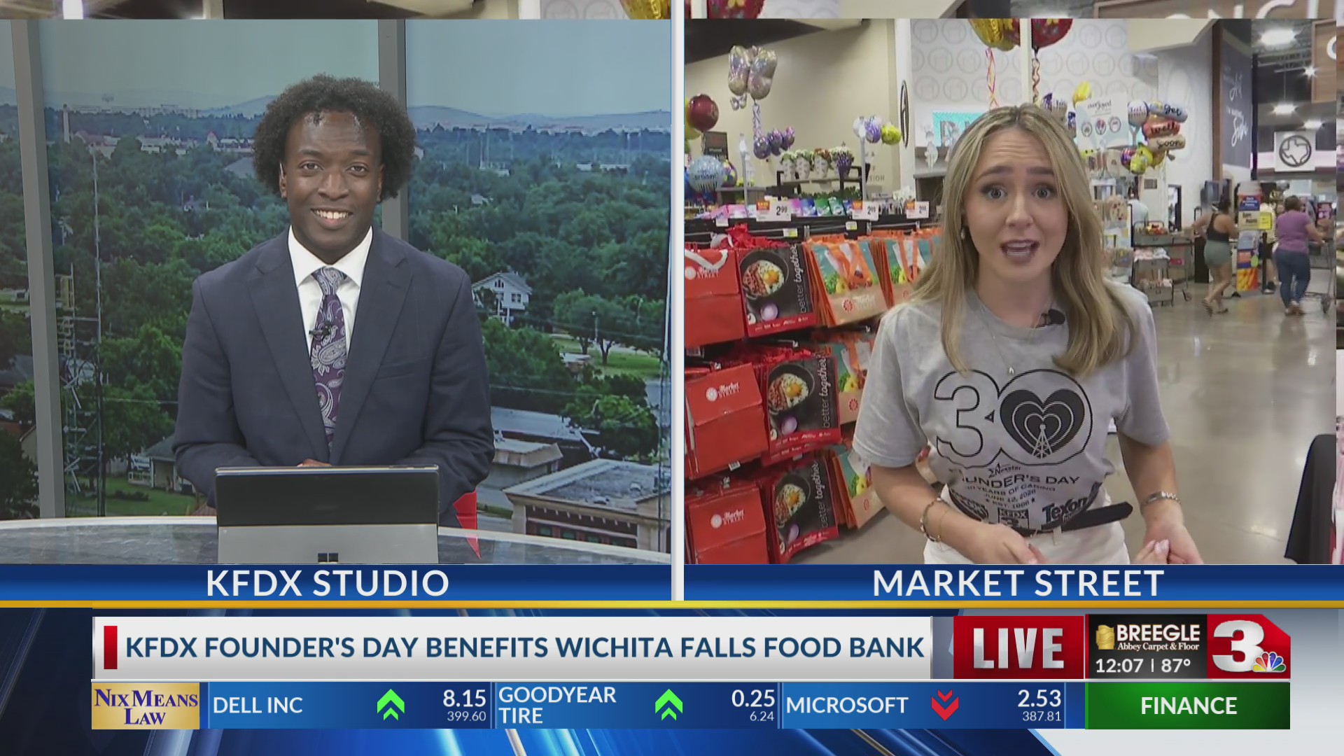 KFDX 2026 Nexstar Founder's Day with WF Area Food Bank live on KFDX 3 ...