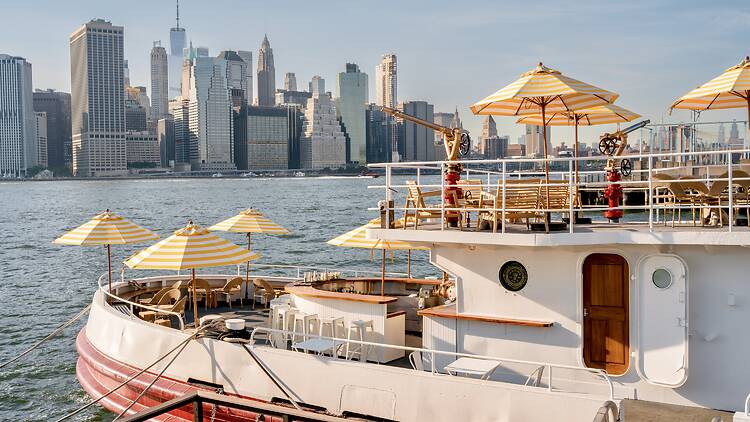 Check out this new floating bar aboard a decommissioned FDNY fireboat