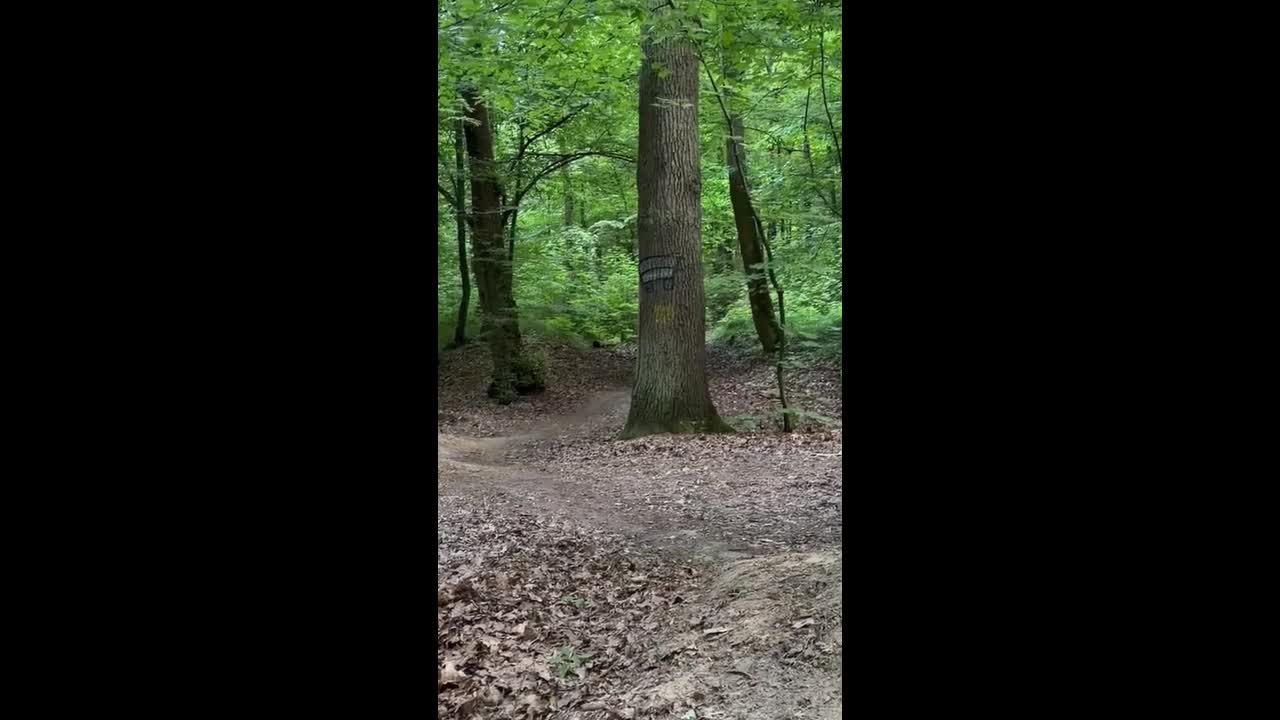 Teen rider crashes on rocky slope during bike run in Zabierzów, Poland