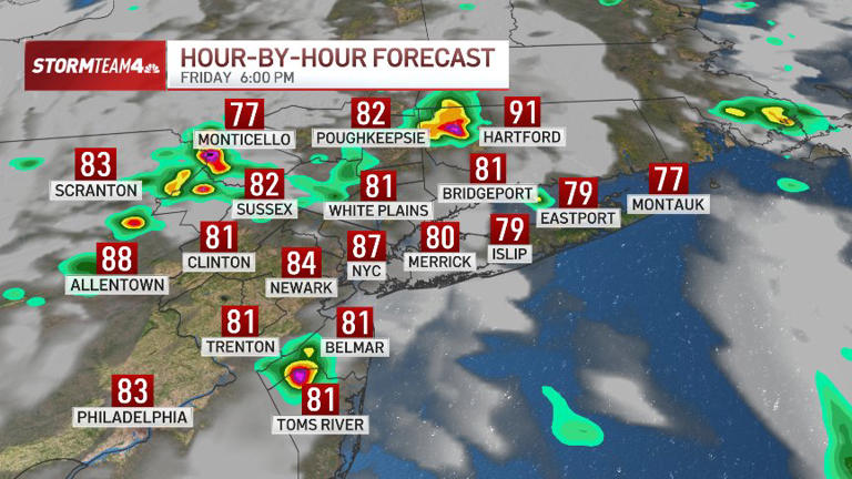Hour-by-hour radar outlook as NYC in 'very likely' zone for damaging ...