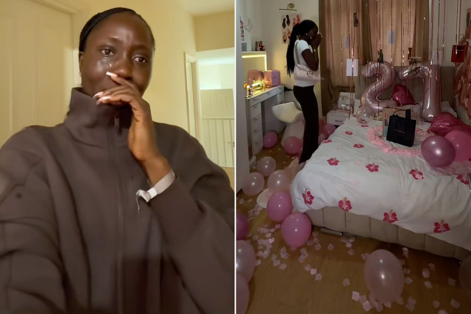 After years of decorating for her own birthday, woman returns home to a ...