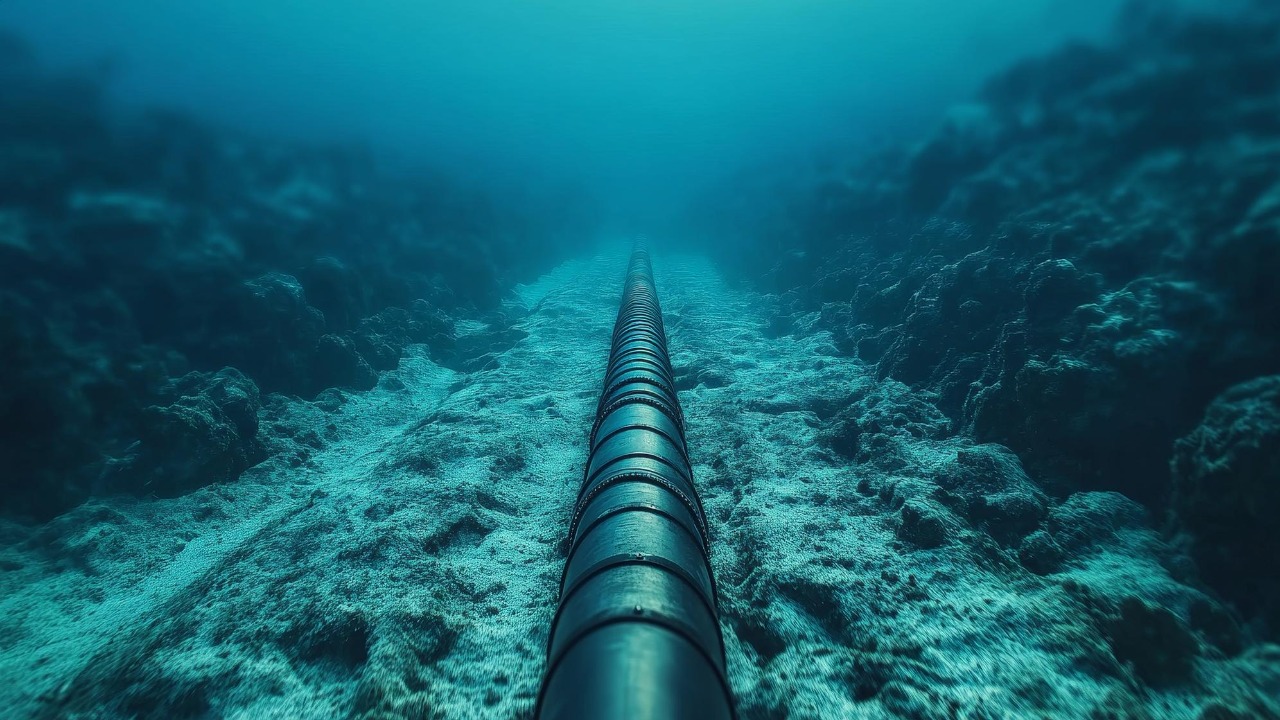 More than 95% of internet traffic crosses the oceans through cables on ...