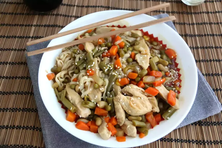Nouilles au poulet (express)