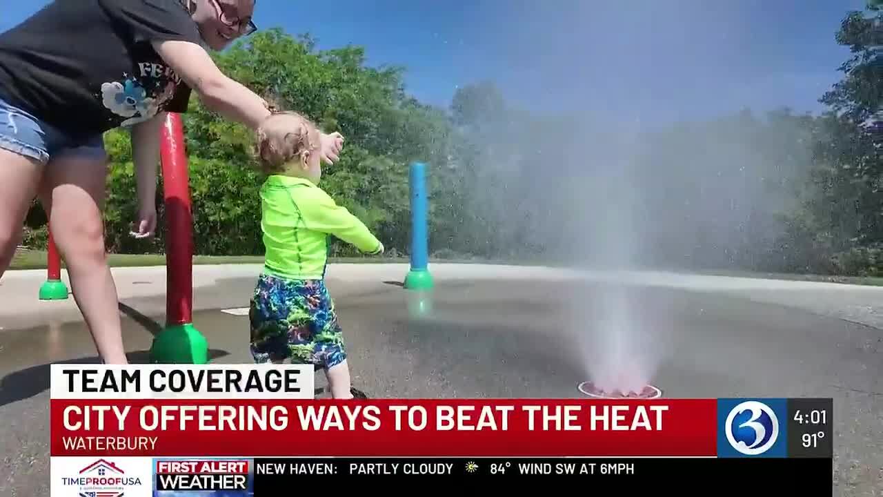 Waterbury opens splash pads, cooling center during heat