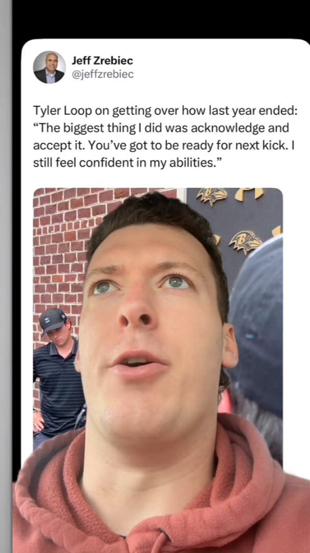 Ravens K Tyler Loop is 100% confident and ready to go in 2026