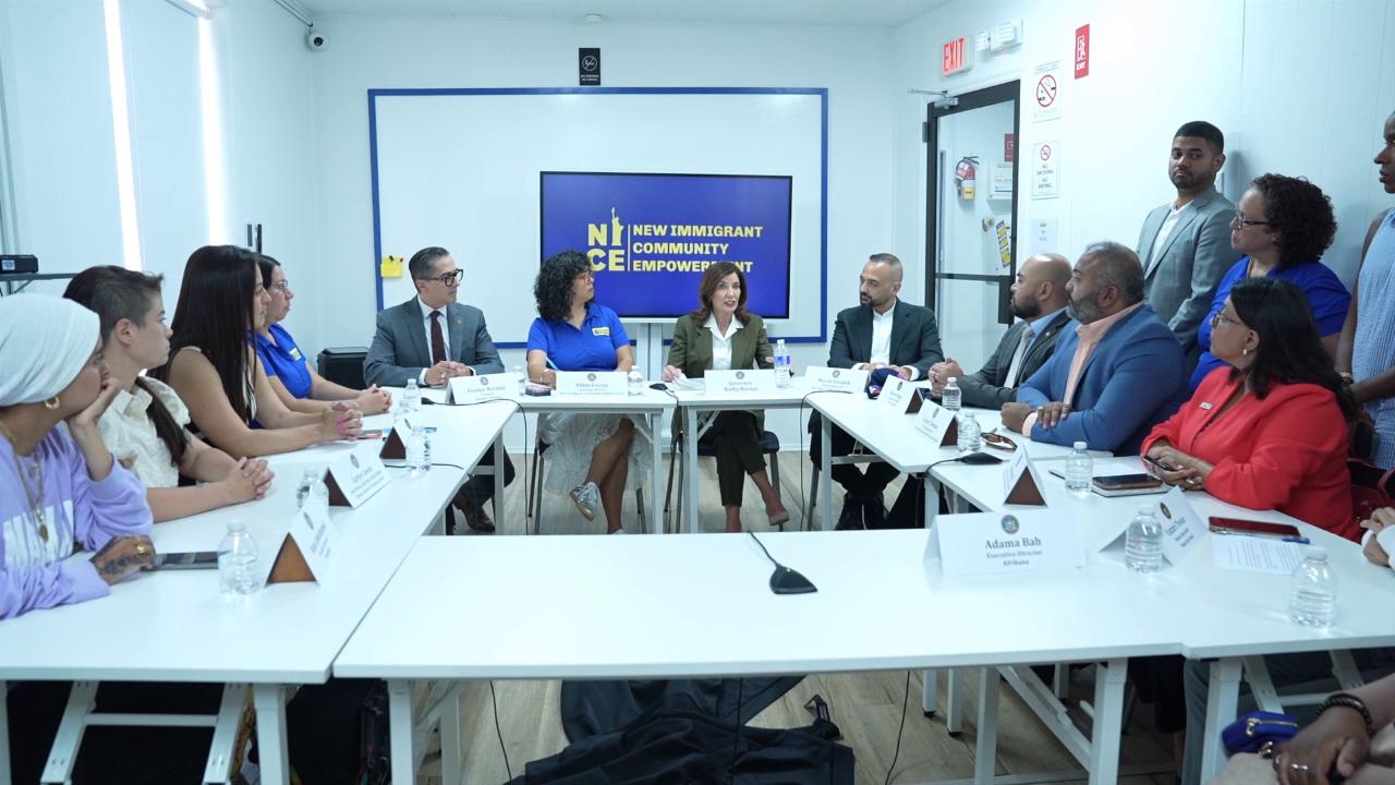 Governor Hochul holds roundtable to respond to federal ICE threats ...