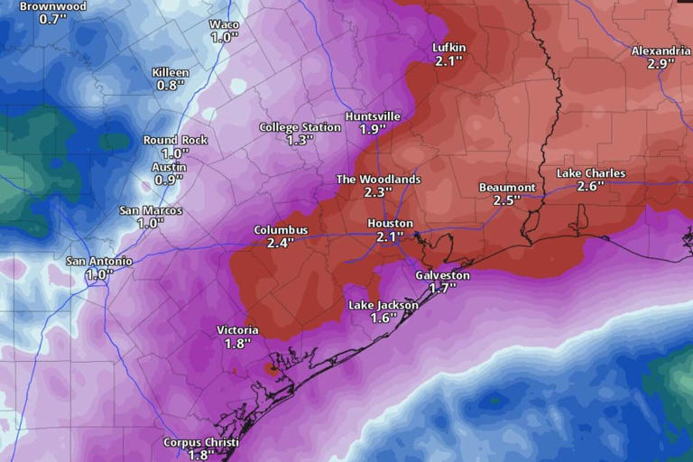 Gulf disturbance to stay weak but it could make Houston weather more ...