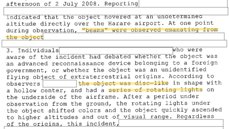 New UFO files released by US