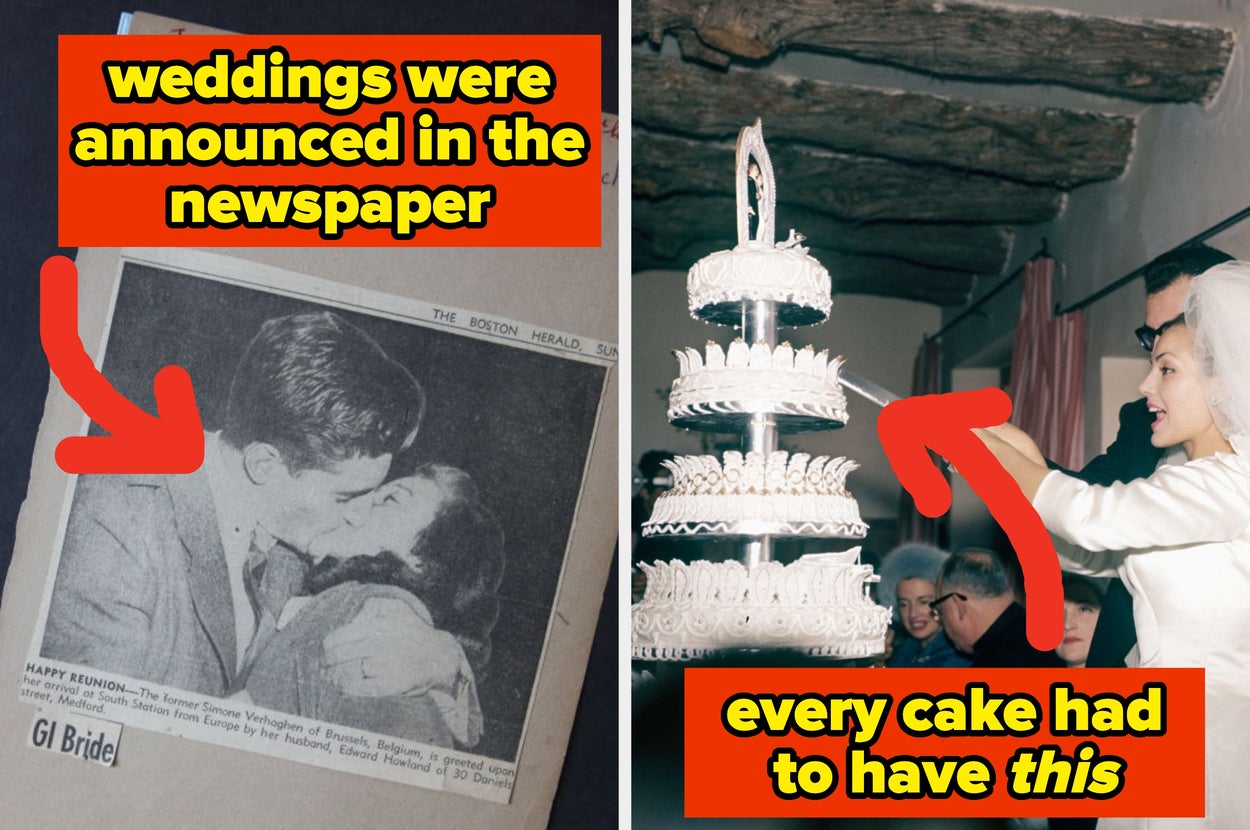 21 wild differences between weddings then vs. now