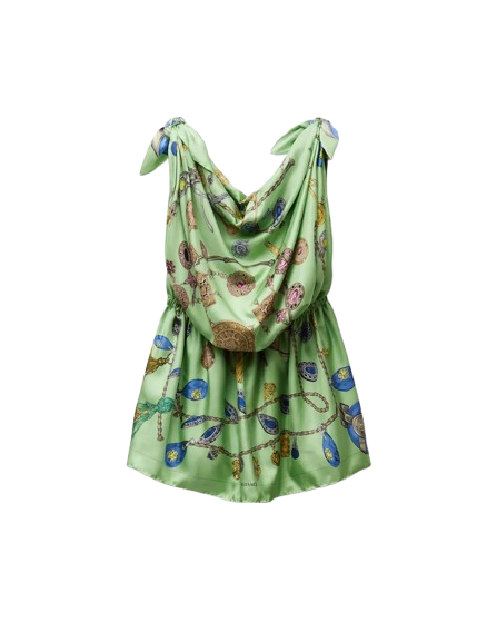 Forget basic summer tops—scarf-inspired dressing is the season’s new staple