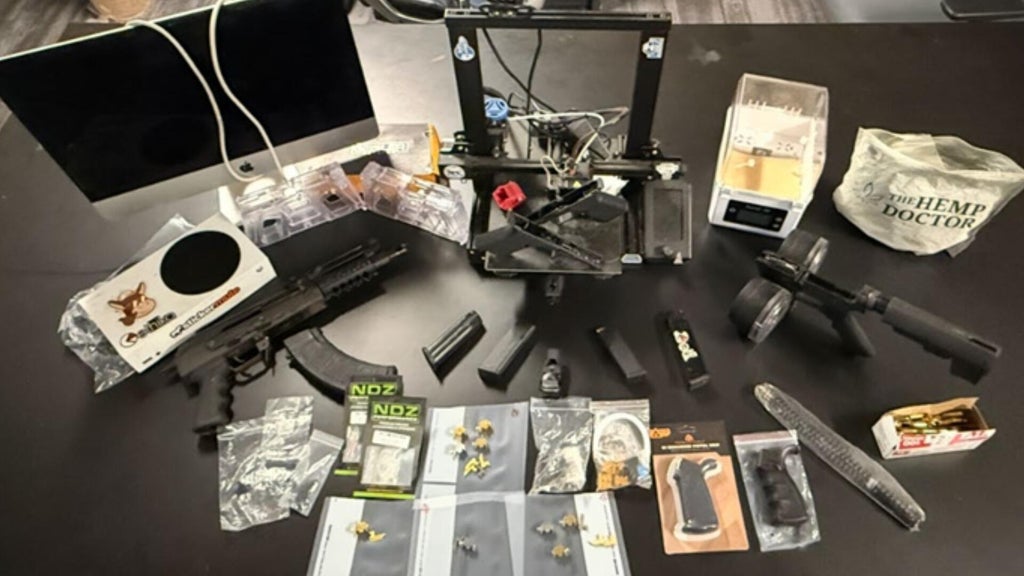 Ghost gun components, other weapons seized in Warren, deputies say