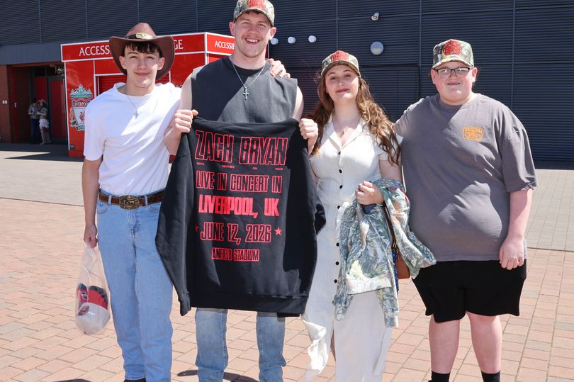 Zach Bryan fans at Liverpool Anfield Stadium in pictures