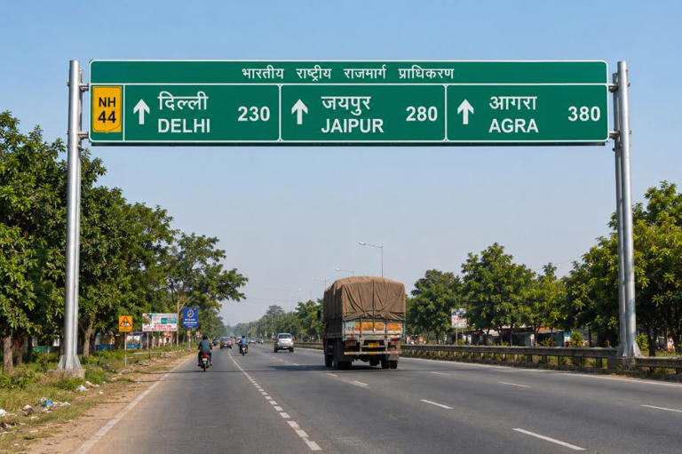 Why are highway signboards green and not red, yellow or blue?