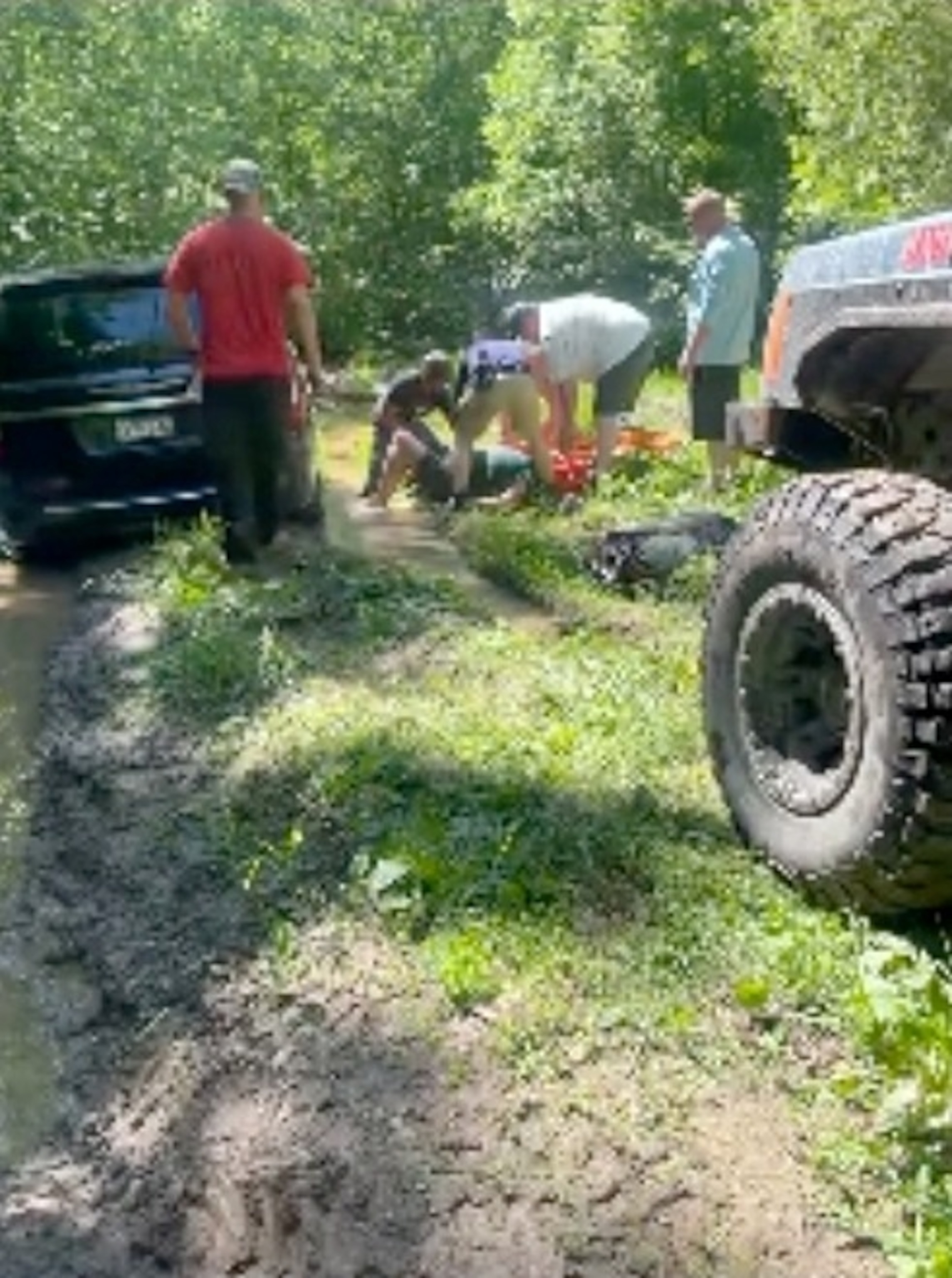 Missing woman found alive after being stuck in mud puddle for days