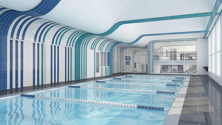 See the new pool opening at Chelsea Piers this September