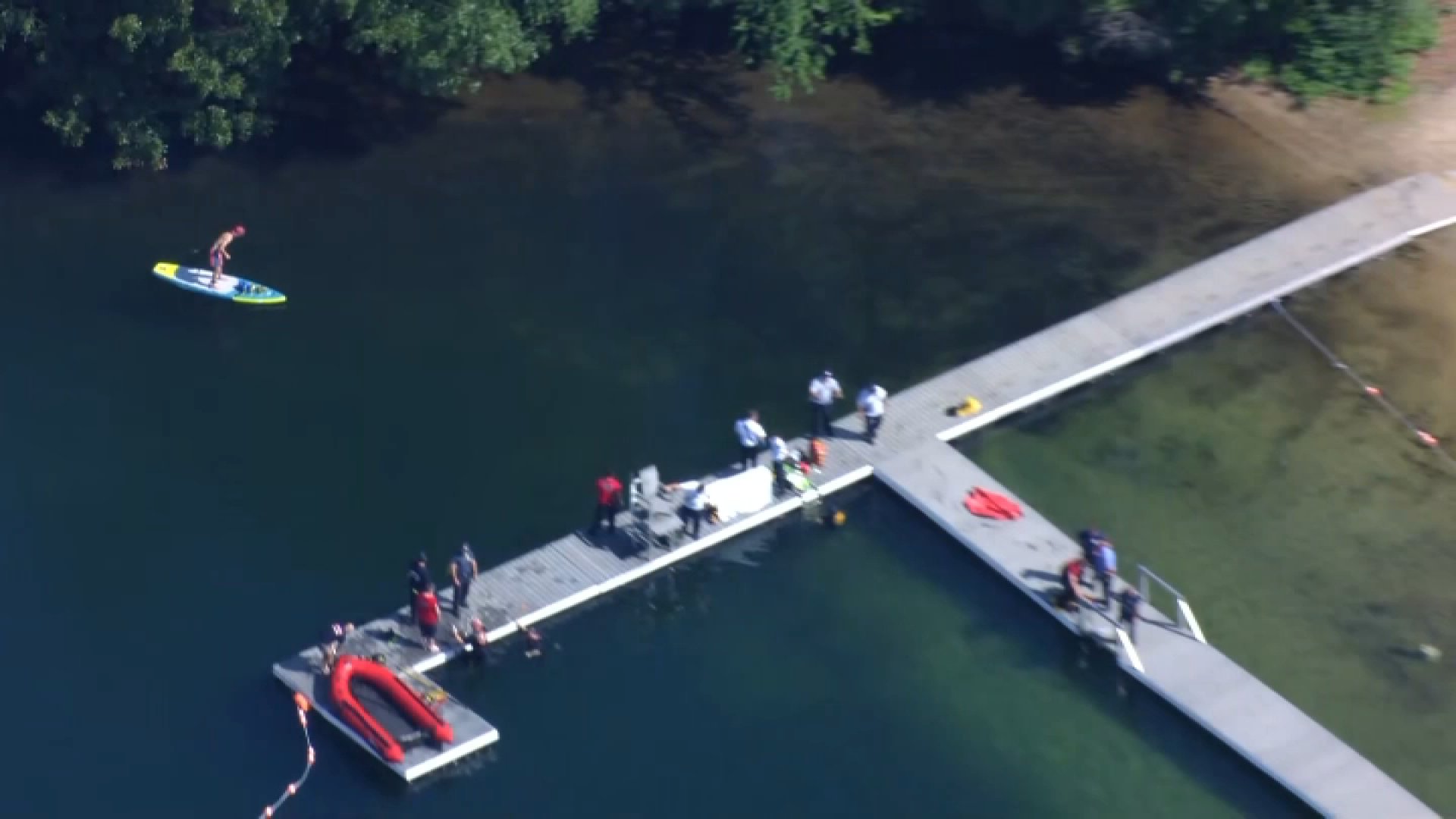 Dive team involved in search at Newton Lake on Friday