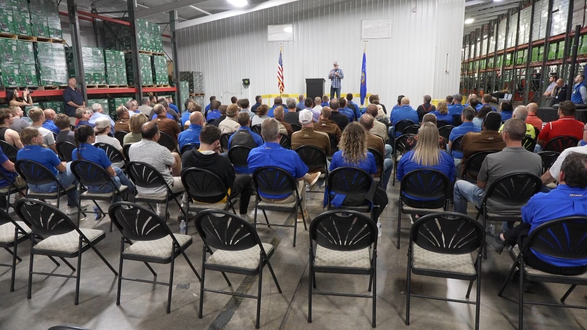 Van Orden visits Menards Distribution Center to highlight no tax on ...