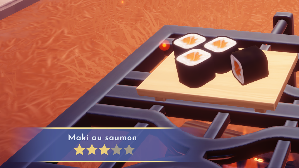 Maki au saumon Disney Dreamlight Valley : Comment cuisiner cette ...