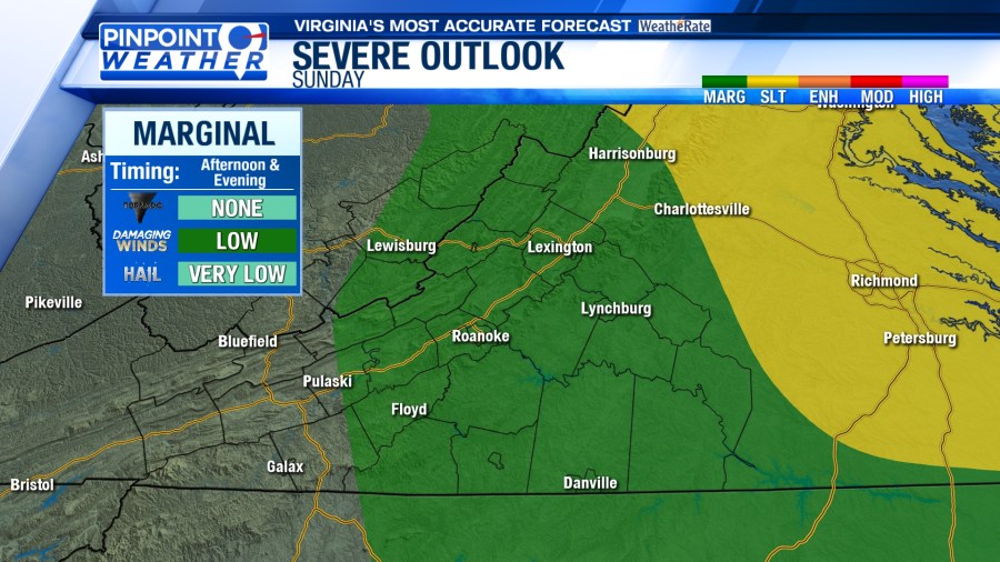 Pinpoint weather: Calm Saturday, storms return Sunday