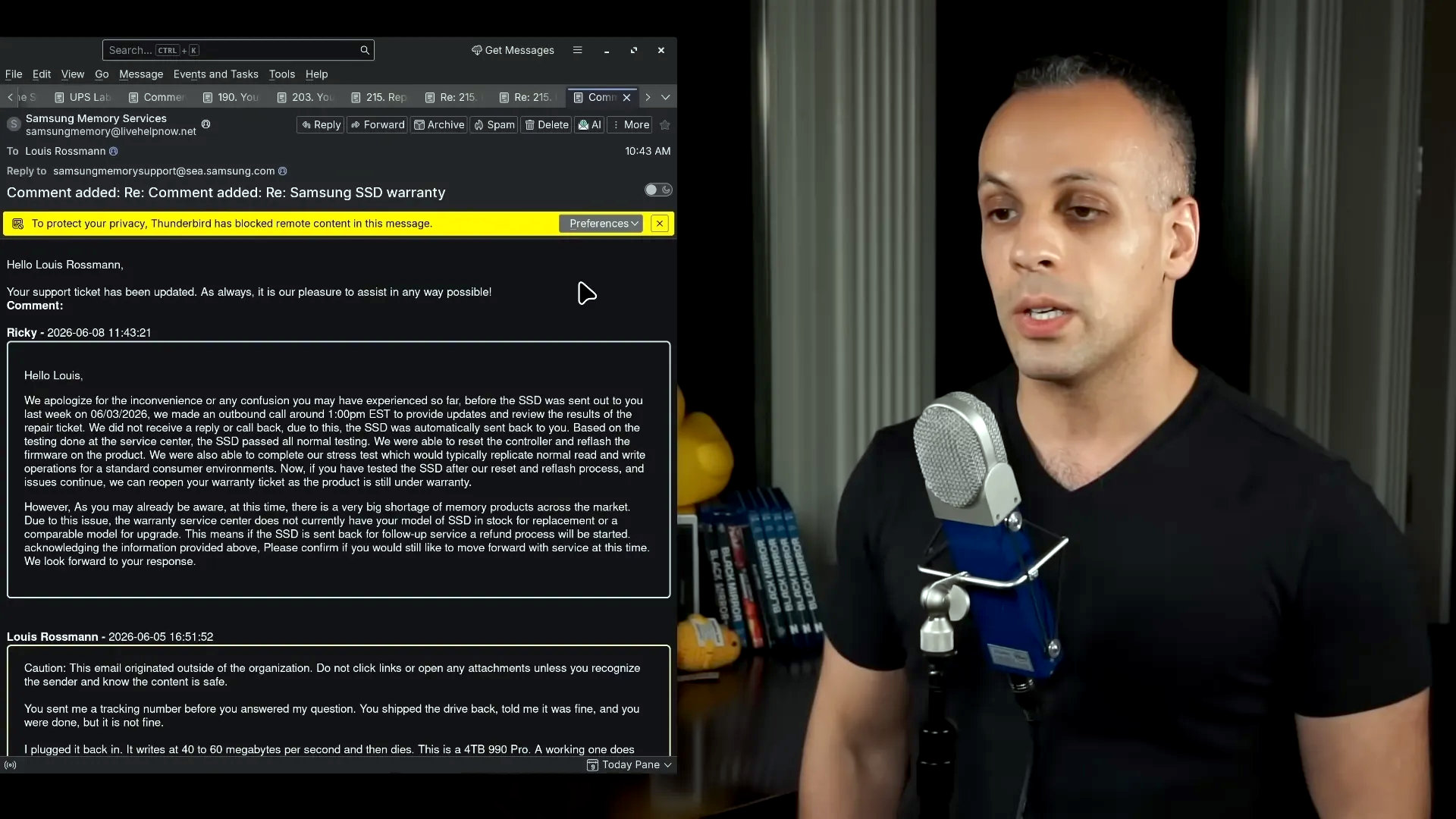 Louis Rossmann takes on Samsung with a lawsuit over a broken 990 Pro SSD