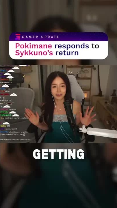 Pokimane responds to Sykkuno's return #pokimane #sykkuno #twitch #streaming