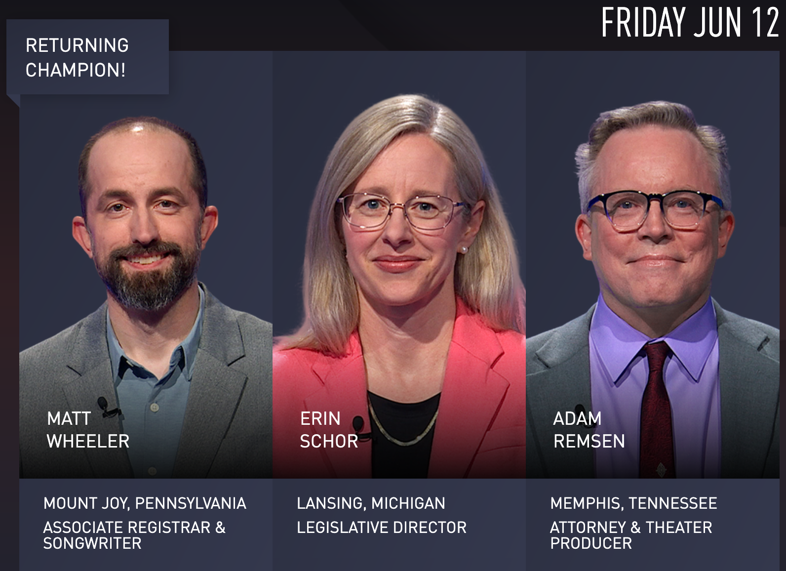 Is Erin Schor new 'Jeopardy!' champ? See results from Friday episode