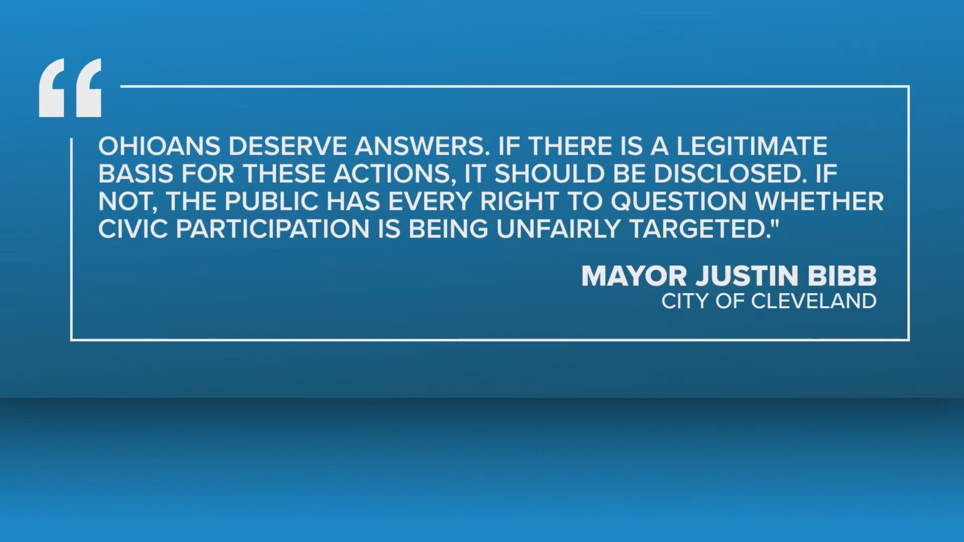 Mayor Bibb reacts to report of Thursday FBI raid on progressive voting ...