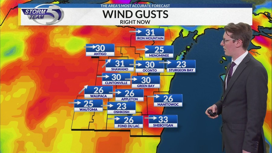 Breezy conditions continue for Friday night