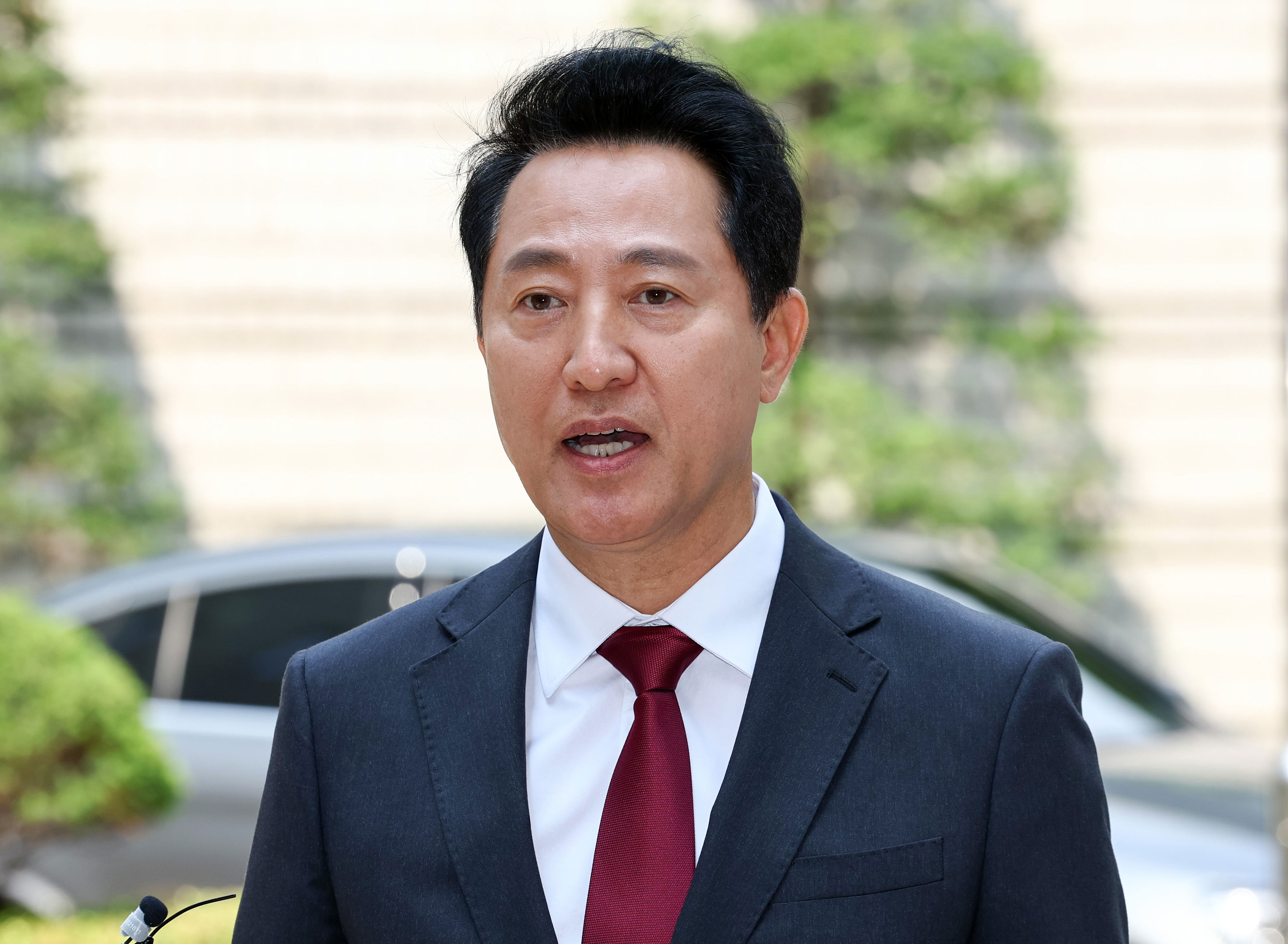 Oh Se-hoon accuses triangular connection in GTX-A rebar issue