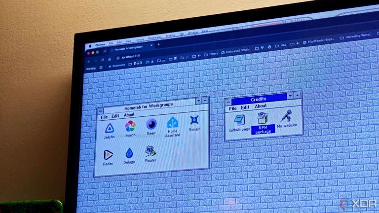 I built a Windows 3.1 dashboard for my homelab, and it's the most fun I ...