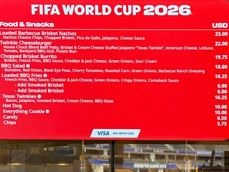First look at US World Cup concession items and wild prices for food ...