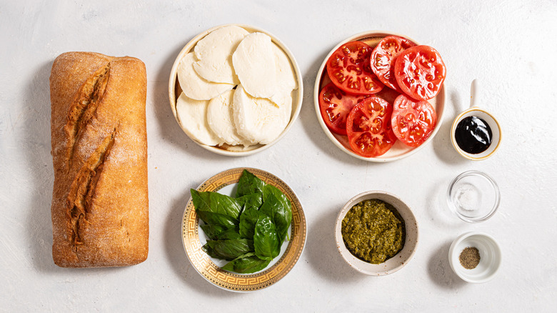 Pesto caprese panini recipe