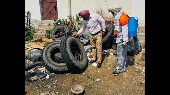 Ludhiana: Junk yards, bus depots inspected during anti-dengue drive
