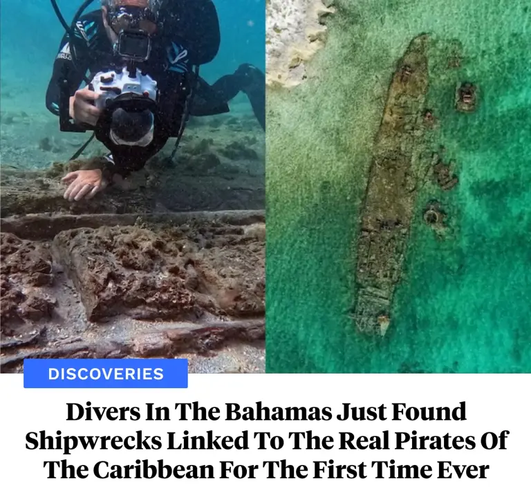 The first-ever shipwrecks linked to the real pirates of the Caribbean ...