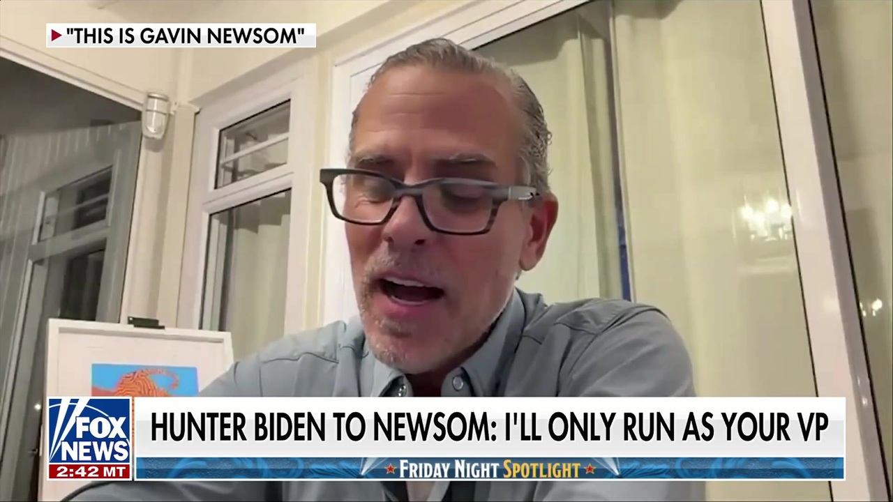 Hunter Biden teases 2028 ticket with Gavin Newsom