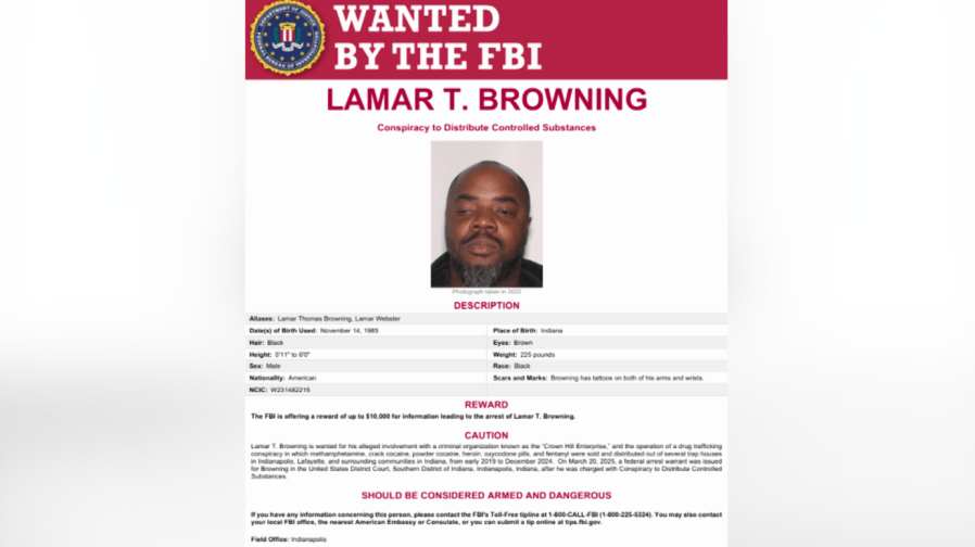 $10,000 dollar reward for FBI wanted subject