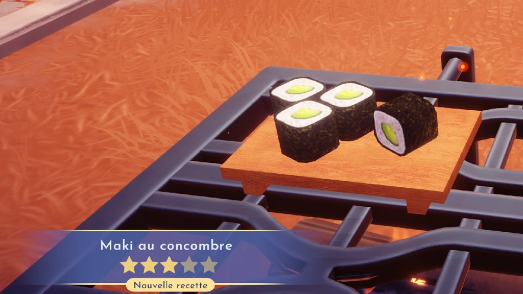 Maki au concombre Disney Dreamlight Valley : Comment cuisiner cette ...
