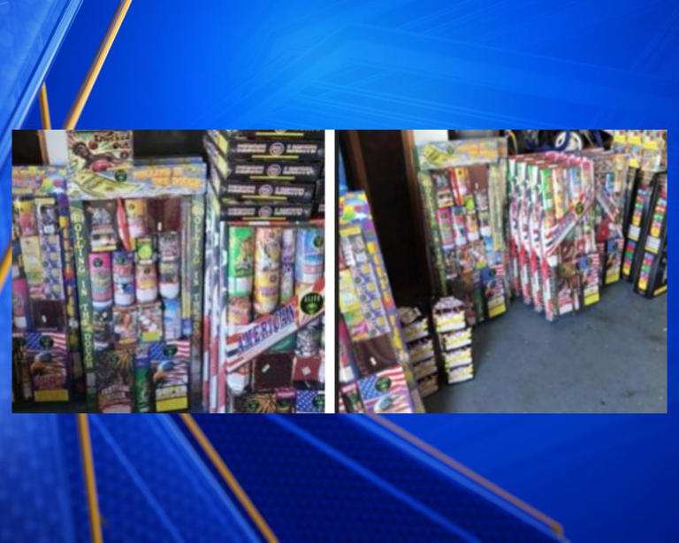 Man arrested for possessing over 300 pounds of illegal fireworks