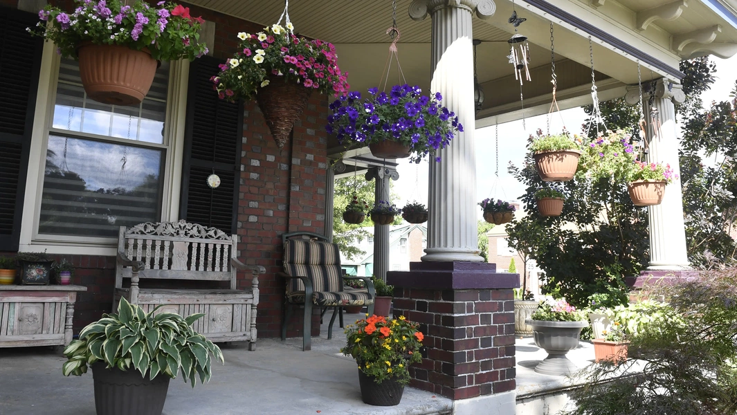 Farmhouse with scenic porches and rural charm