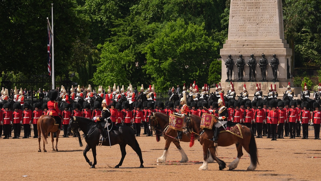 King Charles rallies Grenadier Guards ahead of Trooping the Colour