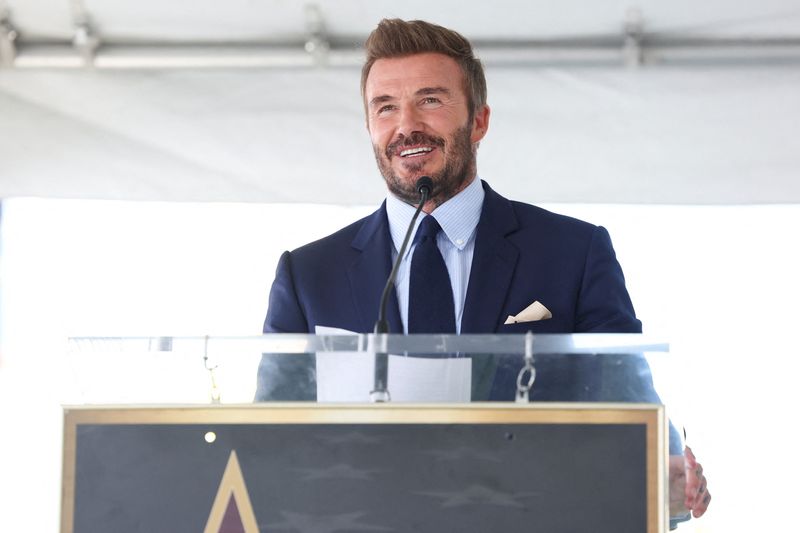 David Beckham honored with Walk of Fame star as LA hosts World Cup games