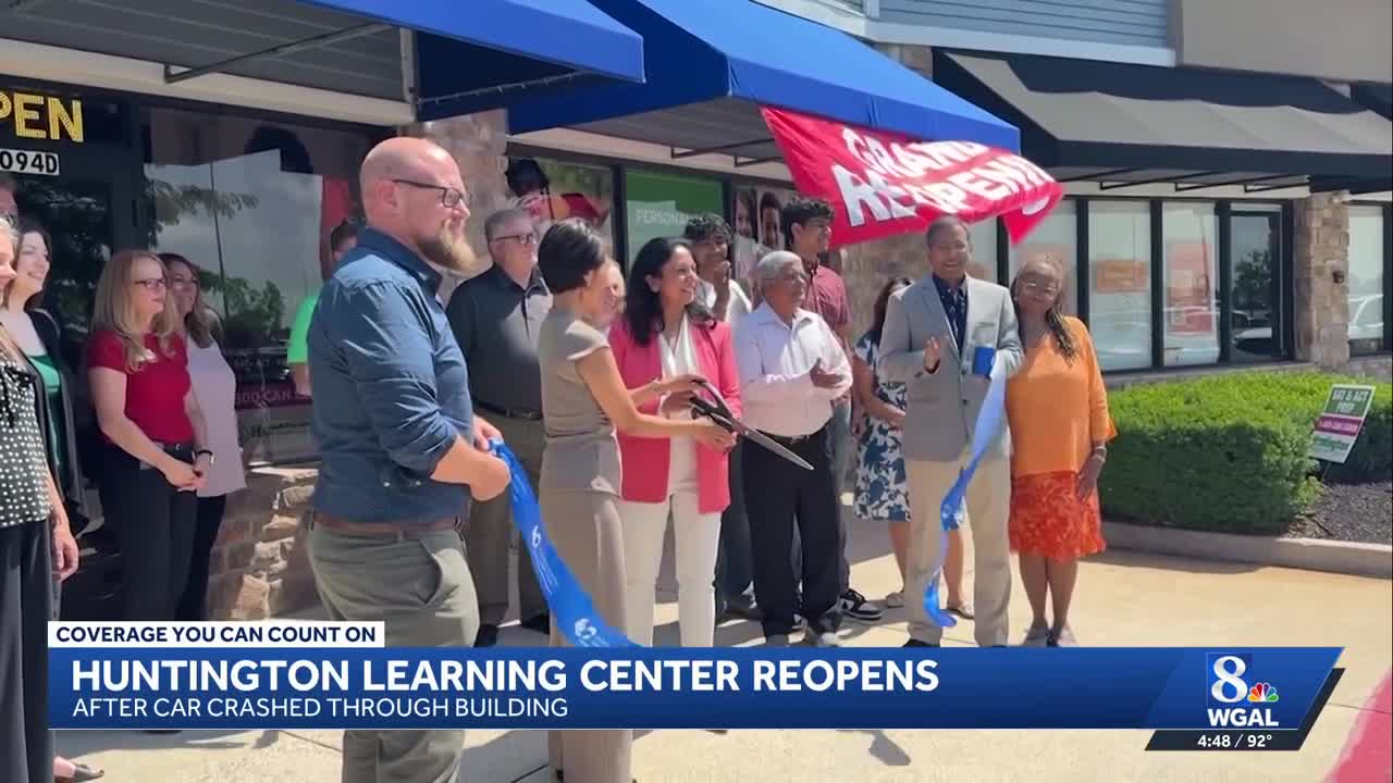 Huntington Learning Center reopens months after car crashed into building