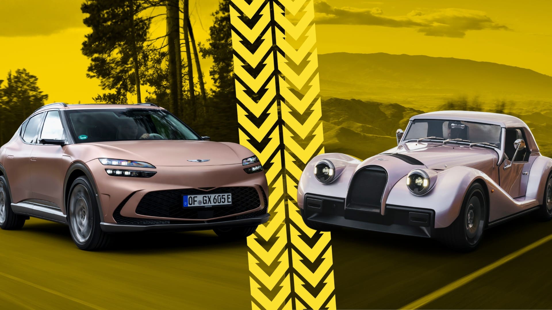 Genesis GV60 vs Morgan Supersport electric SUV meets handcrafted ...