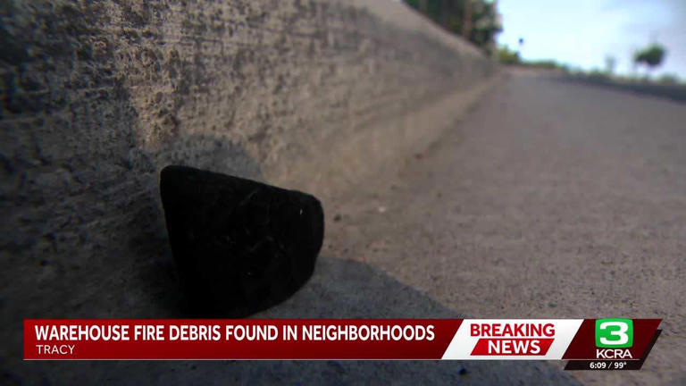 'Don't touch it': Officials warn debris from Tracy warehouse fire could ...