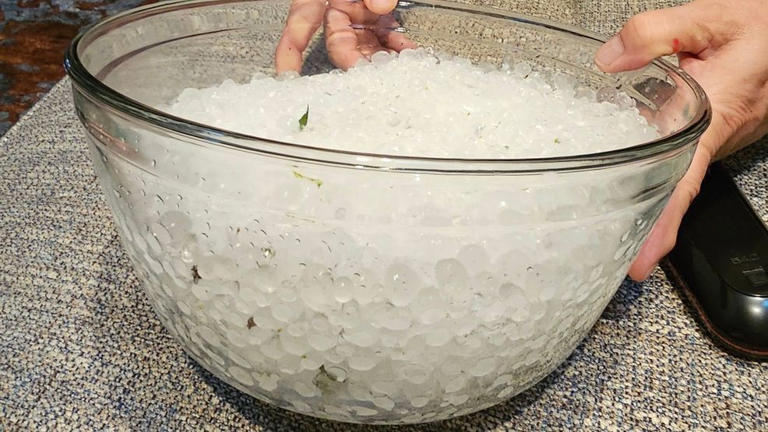Evening storms bring hail, impact power lines in western NC
