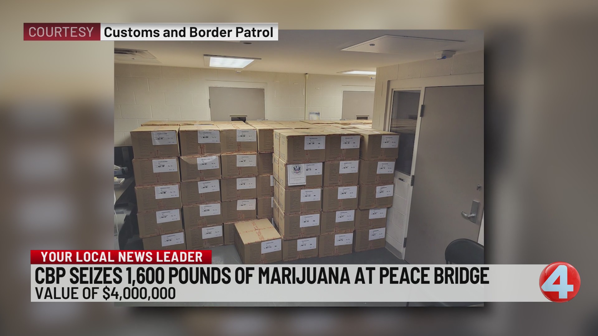 CBP seizes $4 million shipment of marijuana on Peace Bridge