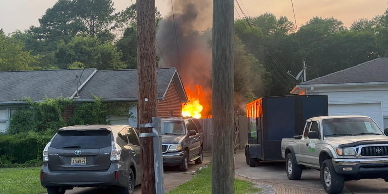First responders on scene of house fire in North Huntsville