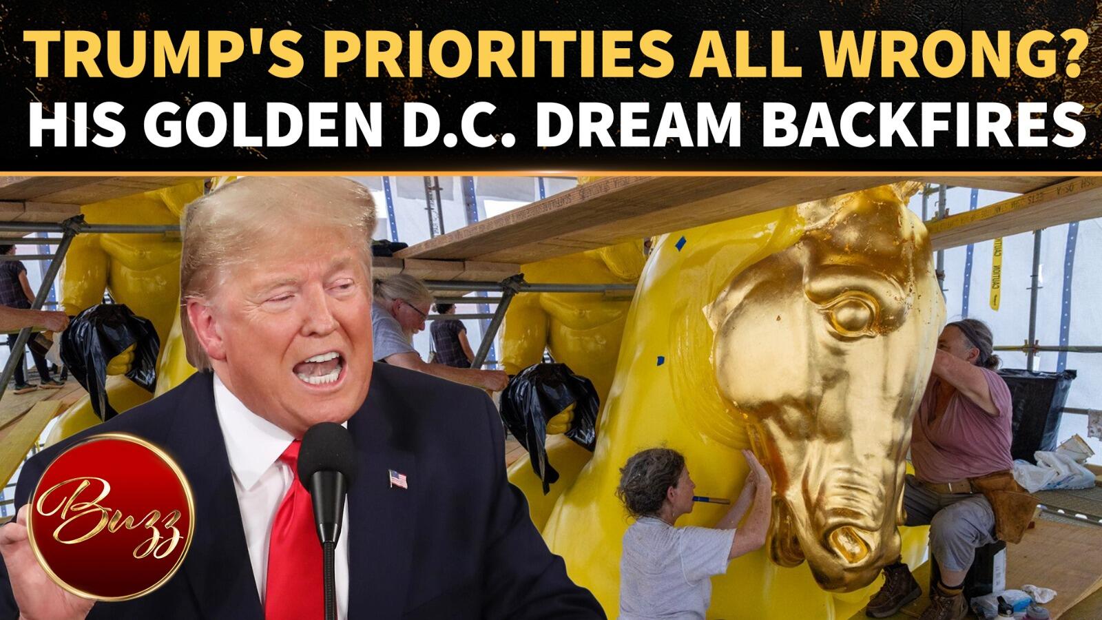 Trump’s $5M gold statue project sparks fury as Americans struggle with ...