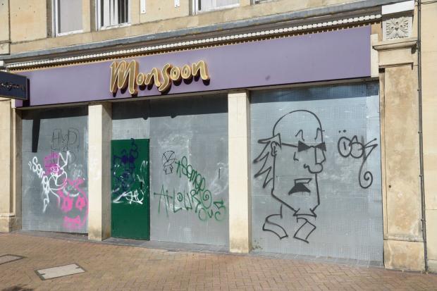 Concerns grow over spread of 'mindless' graffiti across town centre