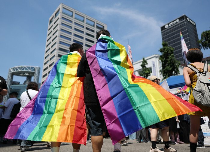 Rainbow flags